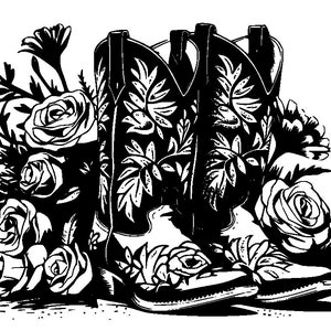 Cowboy Boots Charcuterie Board Laser Engraved Design (digital) - Etsy