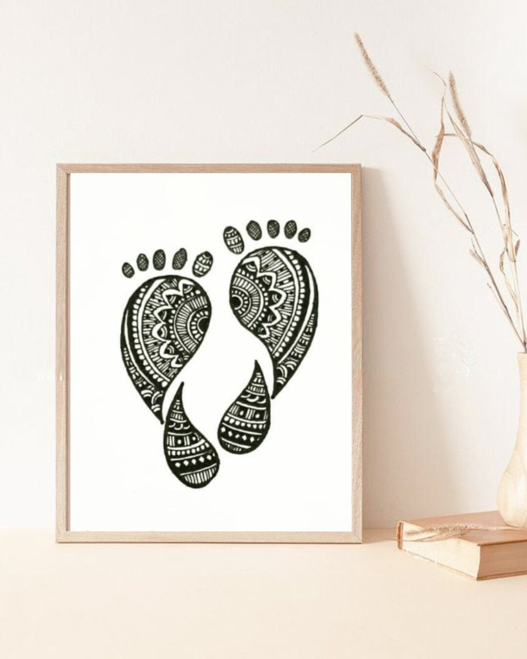 Macrame Mandala Stencil Wall Art Native Indian Art Print - Etsy
