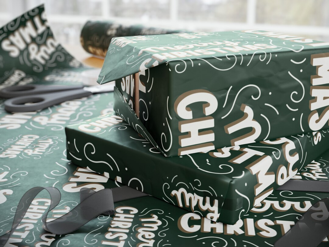 Personalized Christmas Wrapping Paper Custom Christmas Gift - Etsy Personalized Christmas Wrapping Paper Custom Christmas Gift - Etsy
