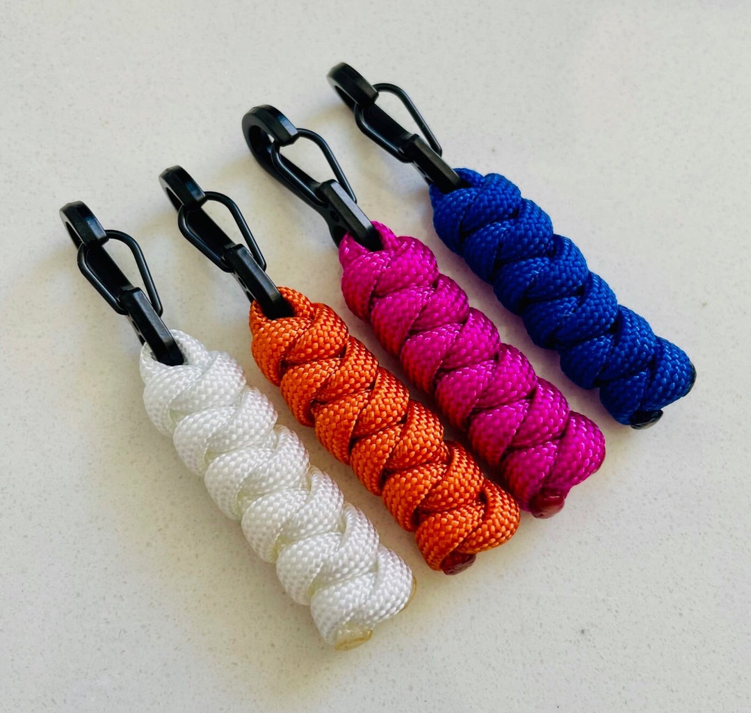 Handmade Pendant Paracord Zipper Keychain, Charm, Zipper, Pull ...