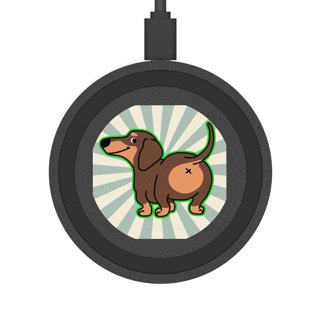 Cute Dachshund Wireless Charging Pad | Pet Lover Gift, Dog Decor ...