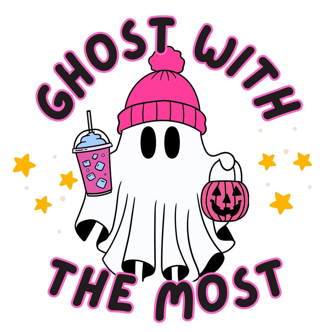 Ghost With the Most PNG | Glam Halloween Digital Download | Cute Ghost ...