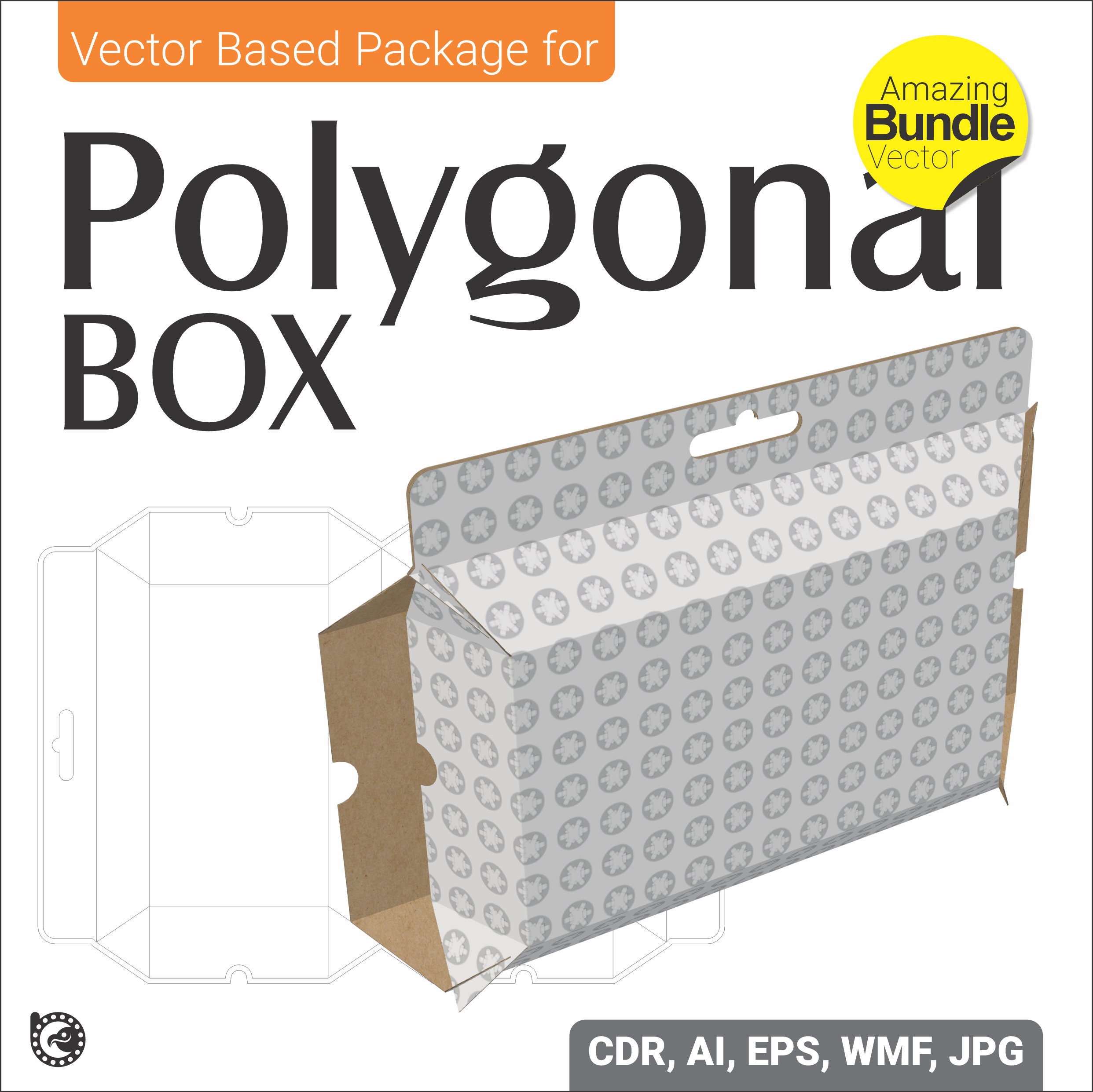 Polygonal Box Vector Bundle: Package Design, Box Making & EPS, WMF ...