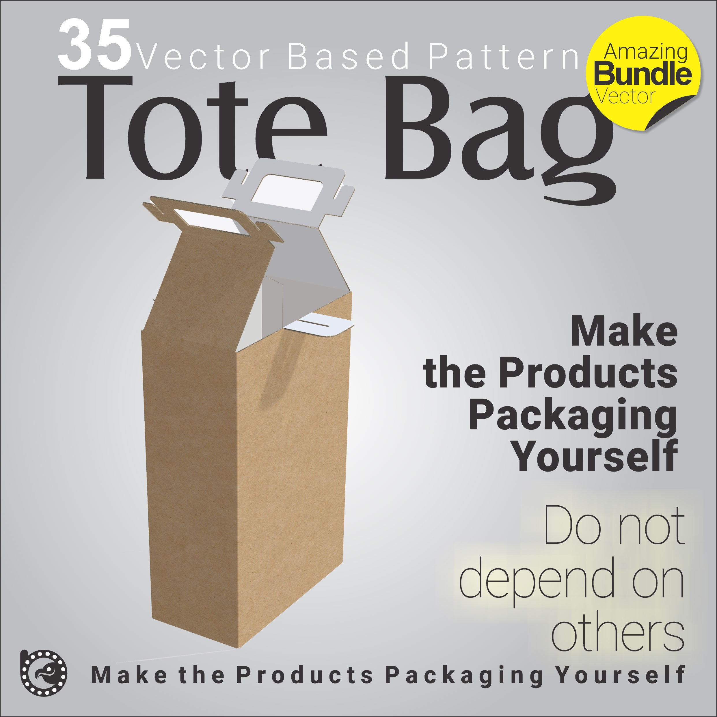 Tote Bag Vector Bundle: Package Design, Box & Bag Making EPS, WMF for ...