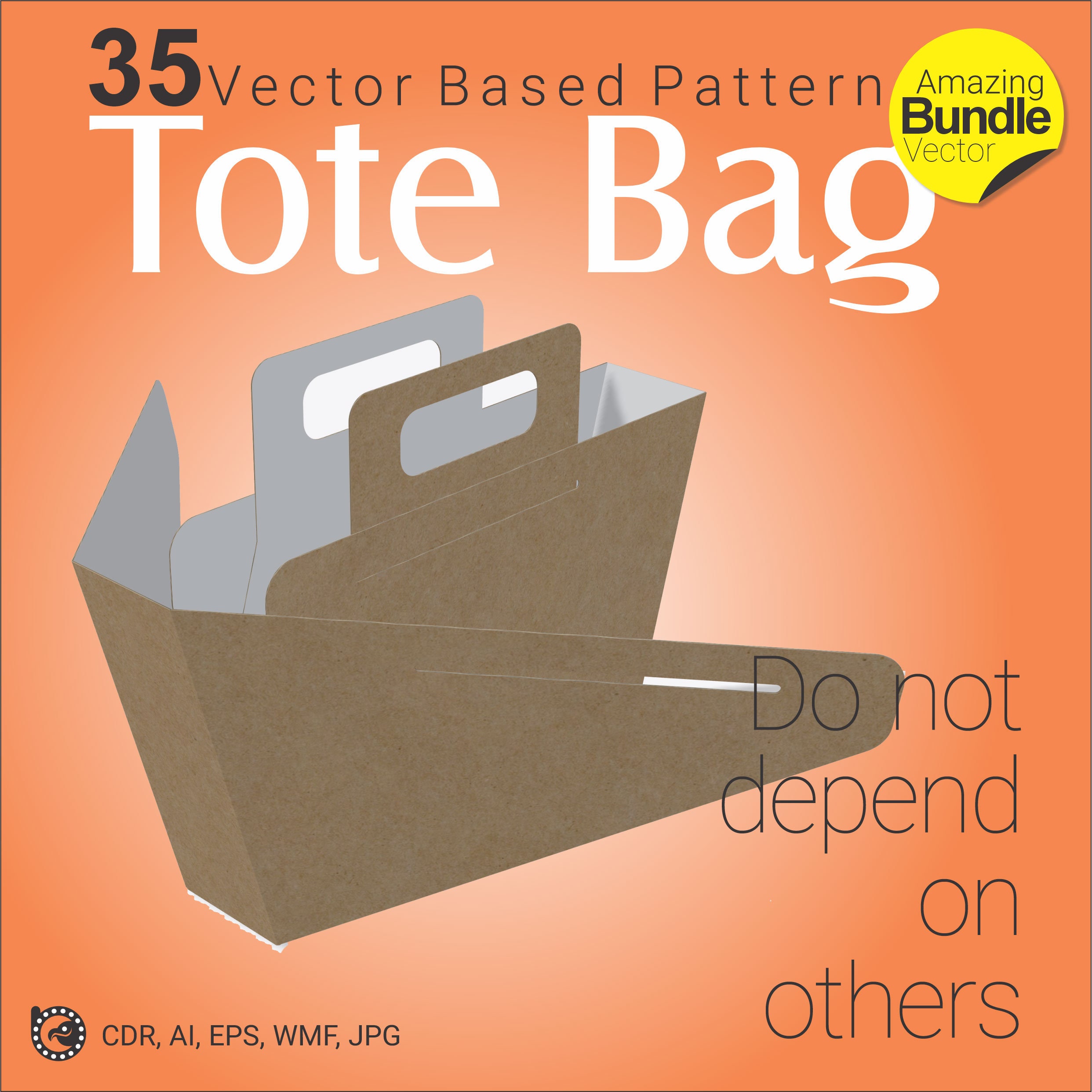 Tote Bag Vector Bundle: Package Design, Box & Bag Making EPS, WMF for ...