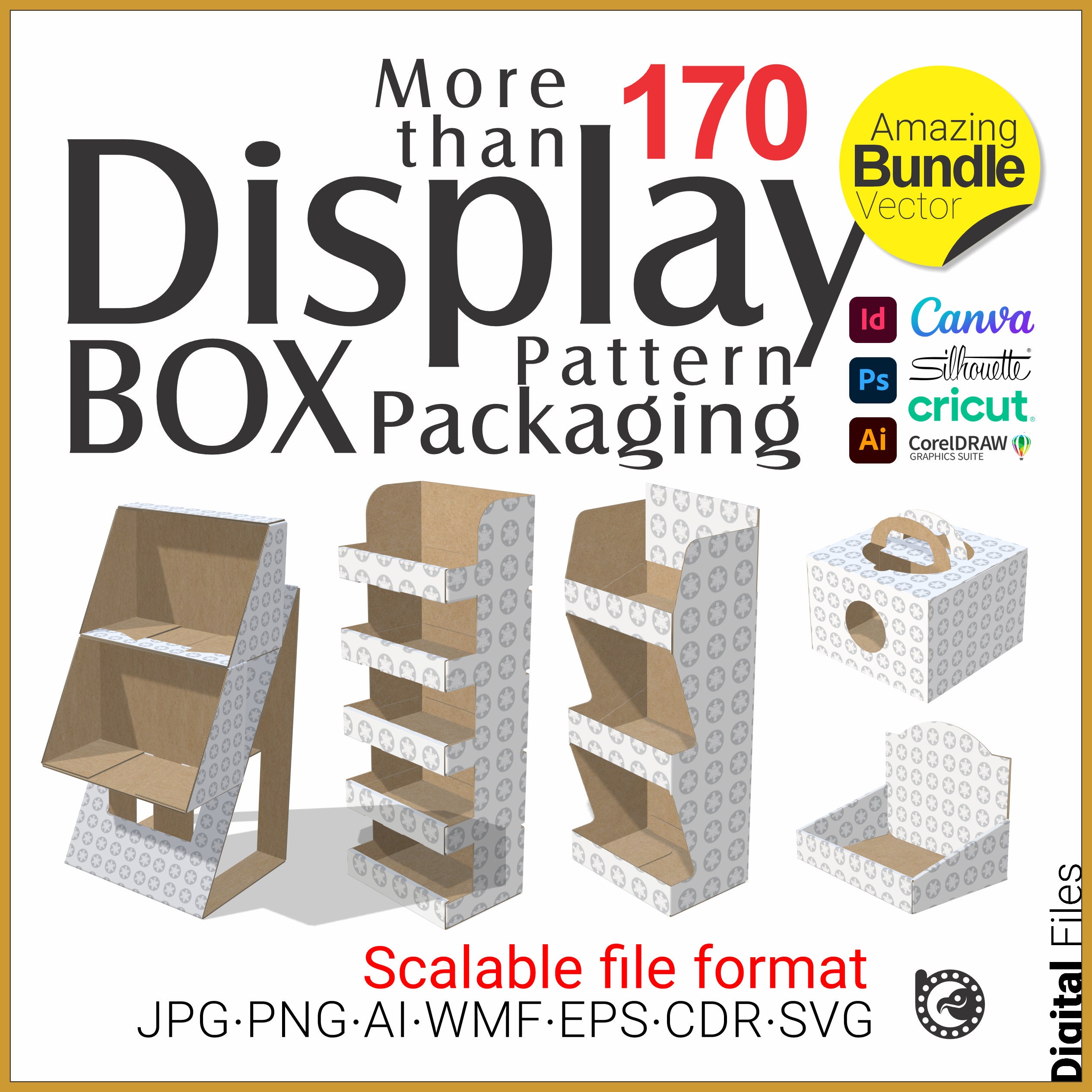 Display Box Vector Bundle Template : Package Design, Box Making & EPS ...