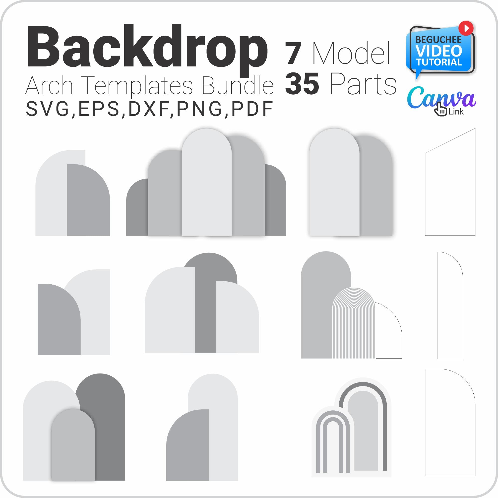Boho Chiara Arch SVG Bundle: Laser Cut Templates (instant Download!) - Etsy