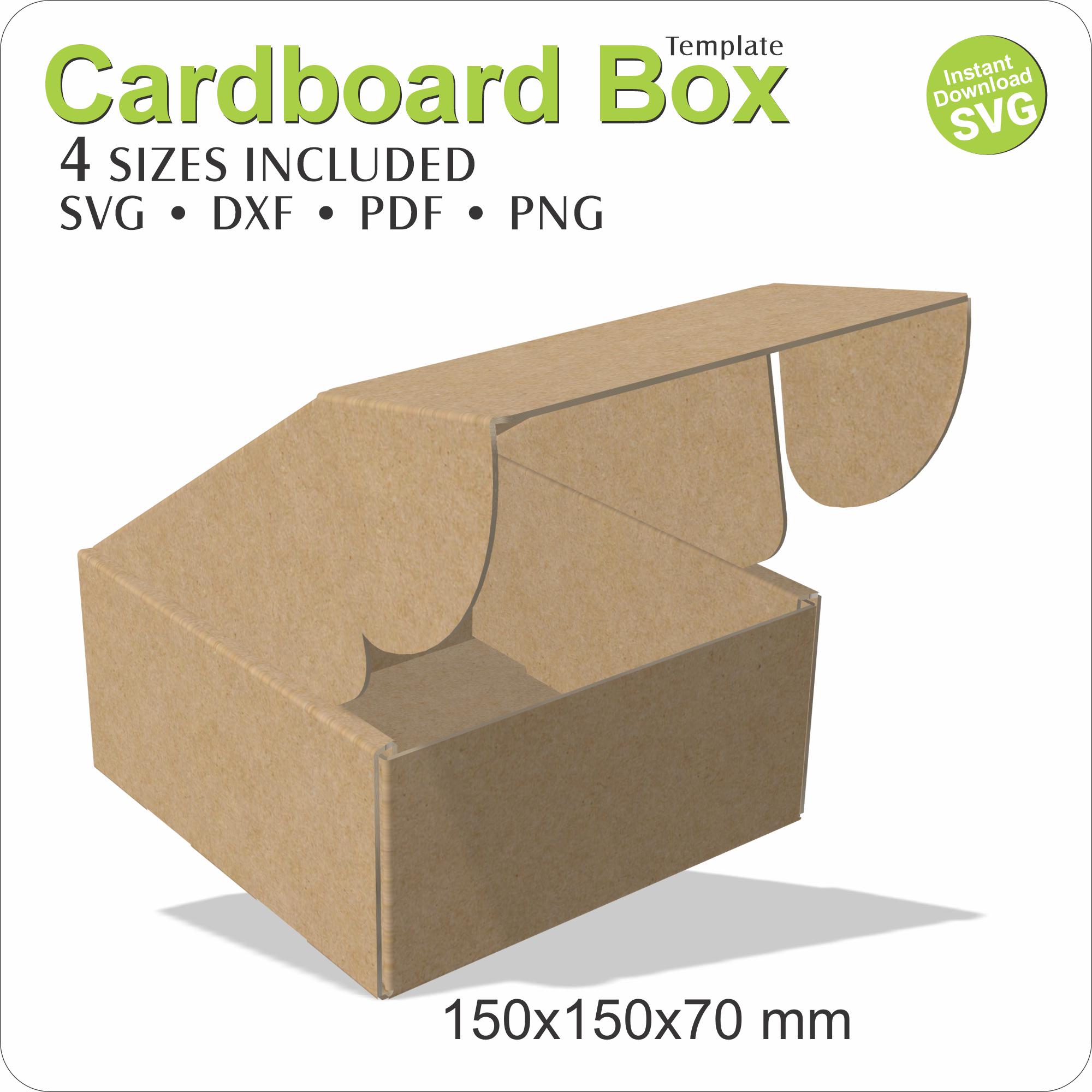 Cardboard Box Templates Pack 3: SVG DXF PDF (digital Download) - Etsy