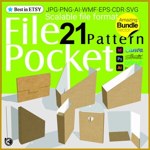 File Pocket Vector Bundle: Package Design, Box Making & EPS, WMF Files ...