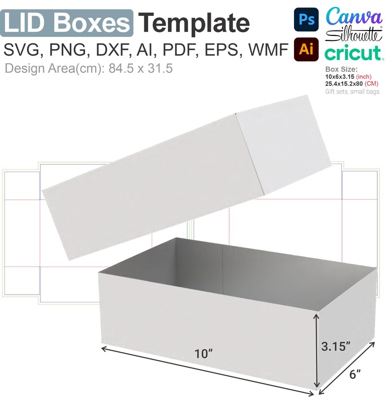 DIY Gift Box Template Bundle: Printable SVG, Cricut & Canva Compatible ...