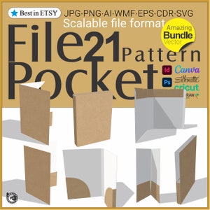 File Pocket Vector Bundle: Package Design, Box Making & EPS, WMF Files ...