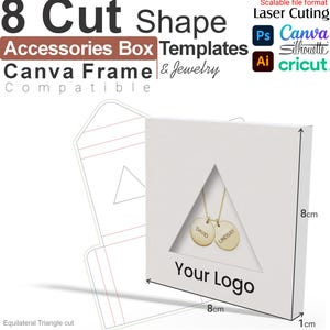 8 Cut Shape Accessories Box Templates – Jewelry Packaging for Laser ...