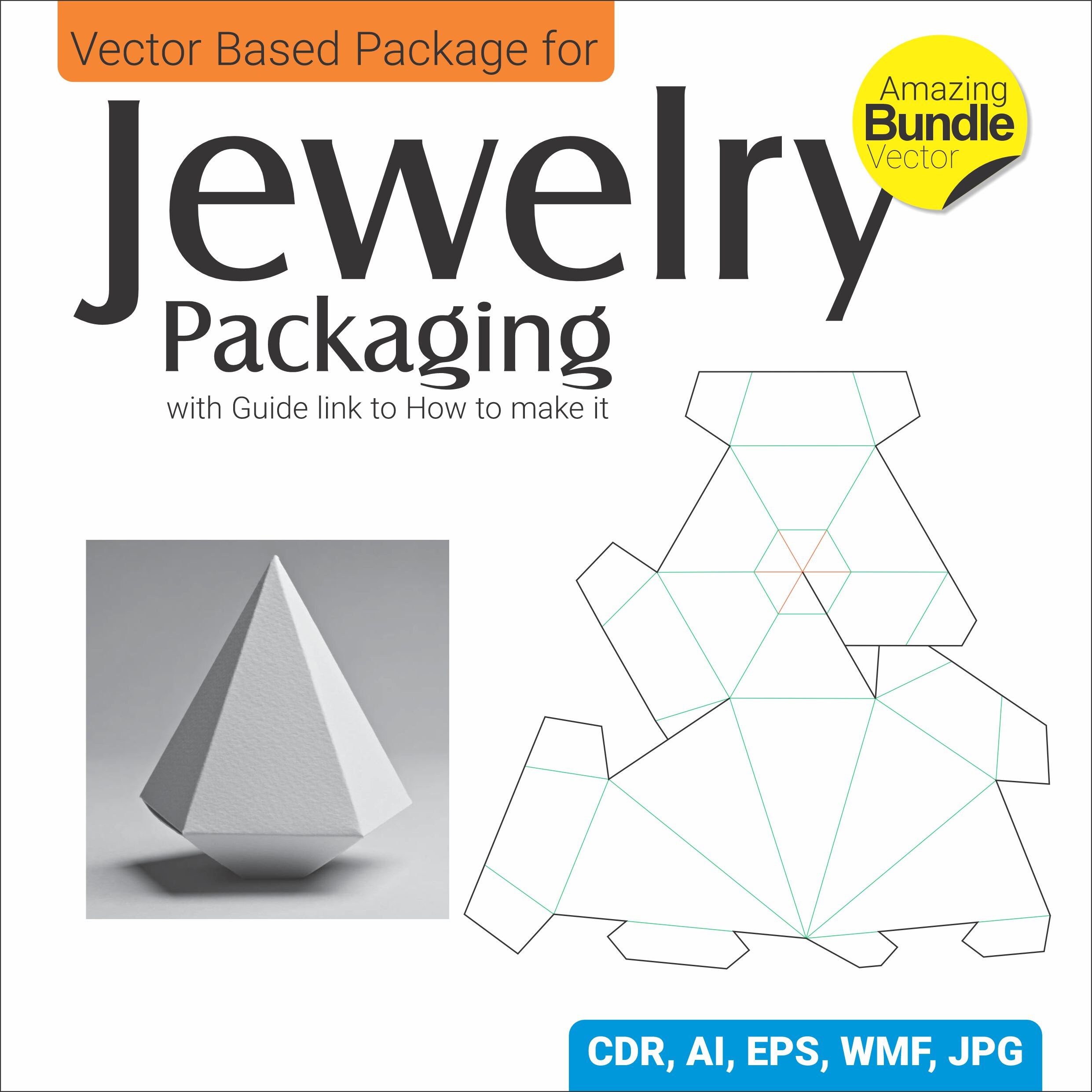 Jewelry Vector Box Bundle Template: Package Design, Box Making & EPS ...