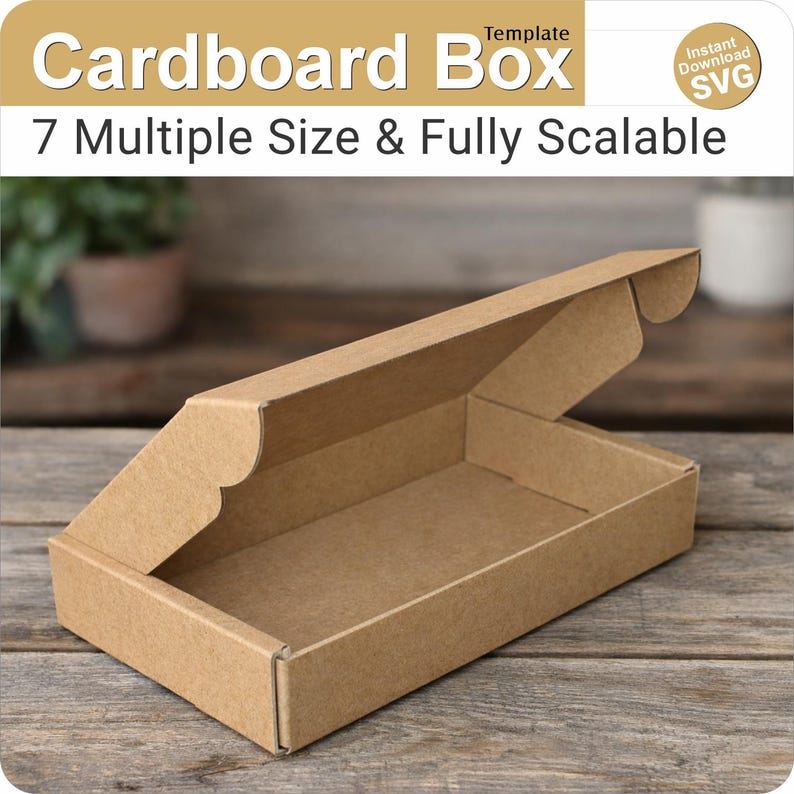 Cardboard Box Templates Pack 1: SVG DXF PDF (digital Download) - Etsy