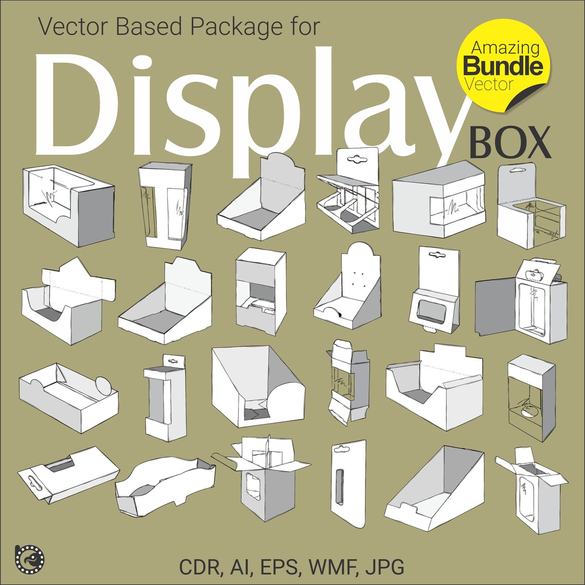 Display Box Vector Bundle Template : Package Design, Box Making & EPS ...
