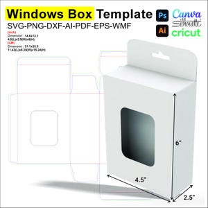 DIY Windows Box Template Bundle – Printable Packaging (svg, Png, Pdf ...