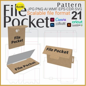 File Pocket Vector Bundle: Package Design, Box Making & EPS, WMF Files ...