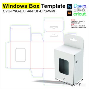 DIY Windows Box Template Bundle – Printable Blank Template for Shipping ...
