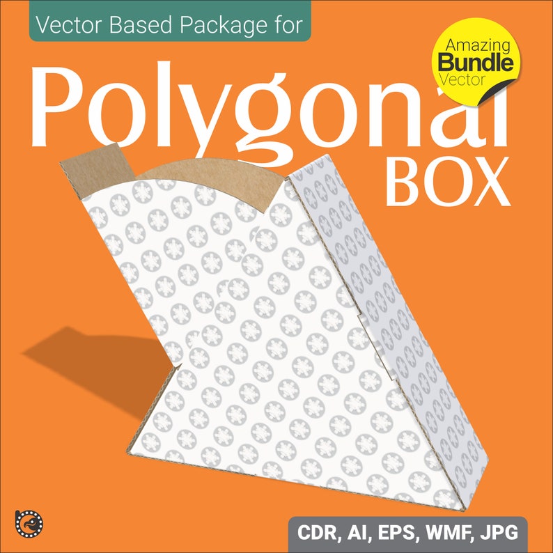 Polygonal Box Vector Bundle: Package Design, Box Making & EPS, WMF ...