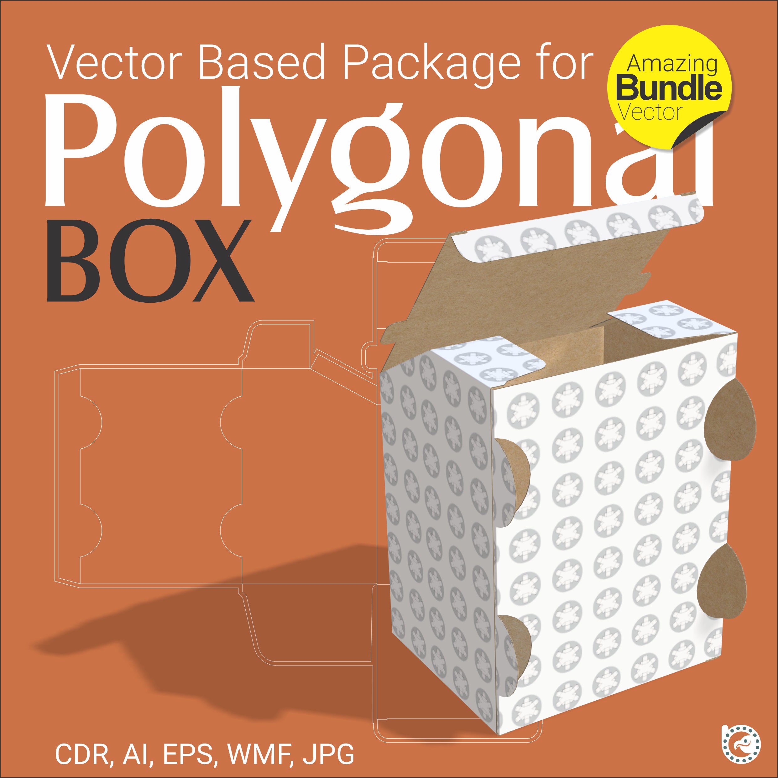 Polygonal Box Vector Bundle: Package Design, Box Making & EPS, WMF ...