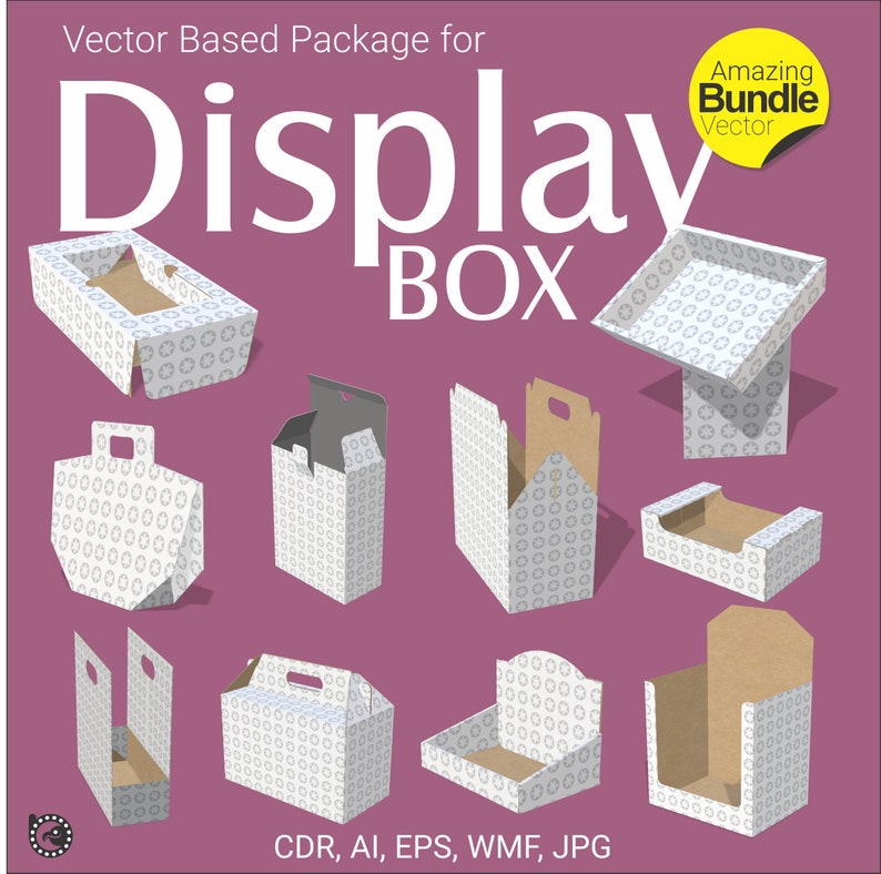 Display Box Vector Bundle Template : Package Design, Box Making & EPS ...