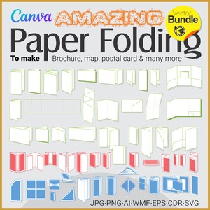 Paper Folding Design Pack: - Ready Files for Brochures, Invitation ...