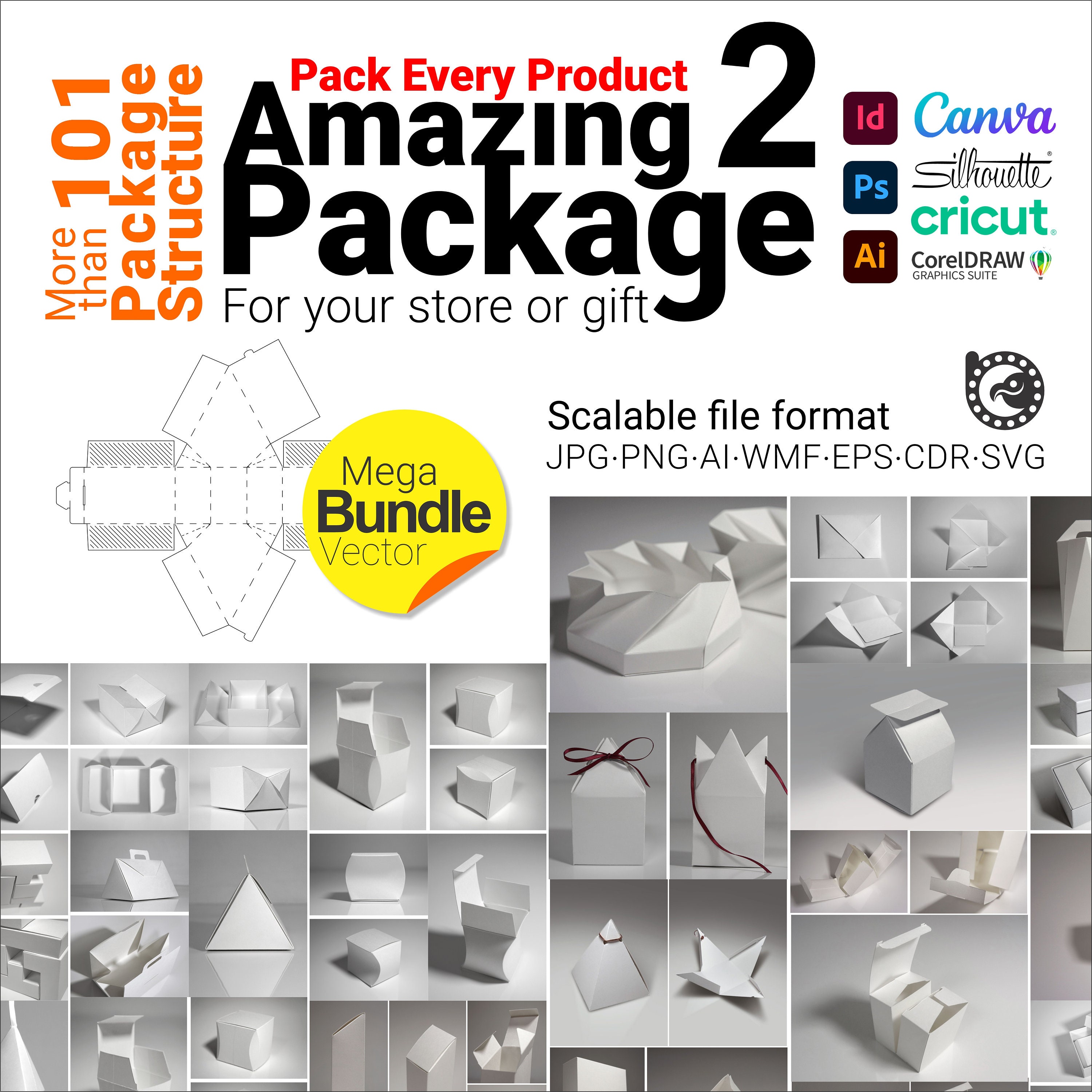 Ultimate Vector Box Bundle 2: Amazing Package Design, Box Making ...
