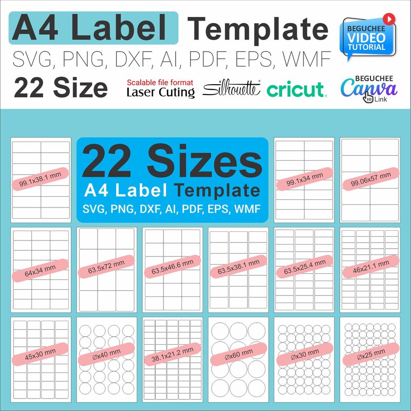 Product Label Template - Etsy