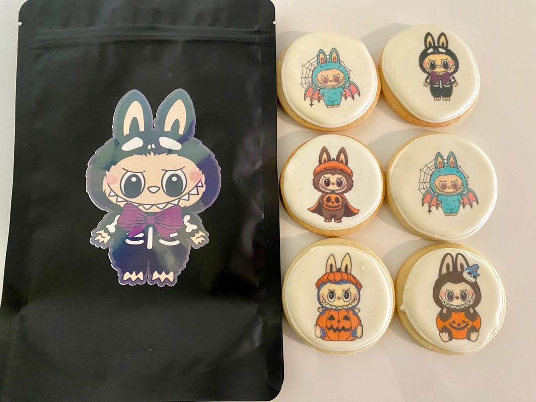 Labubu Cookies & Sticker! Mystery Bags- Halloween - Etsy