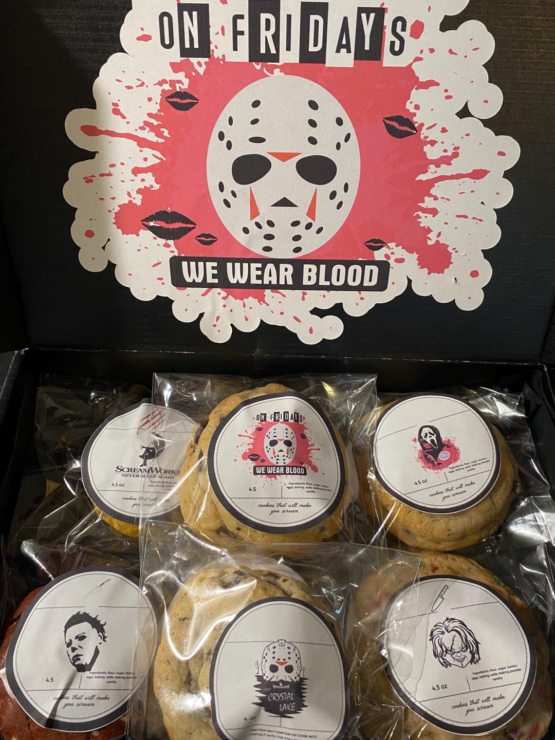 Jason Horror Cookie Box These Cookies Will Make You Scream - Etsy