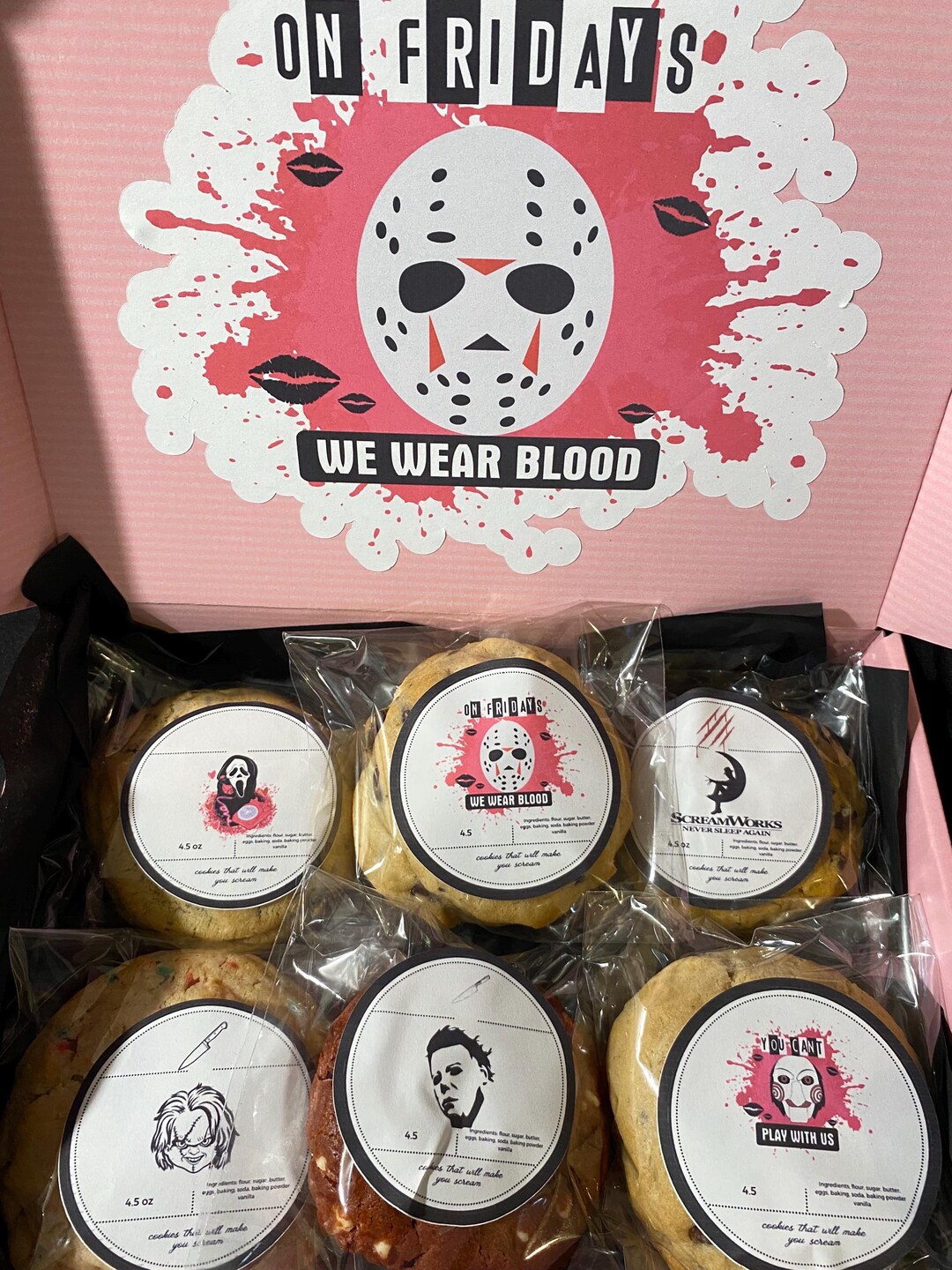 Jason Horror Cookie Box- These Cookies Will Make You Scream- - Etsy