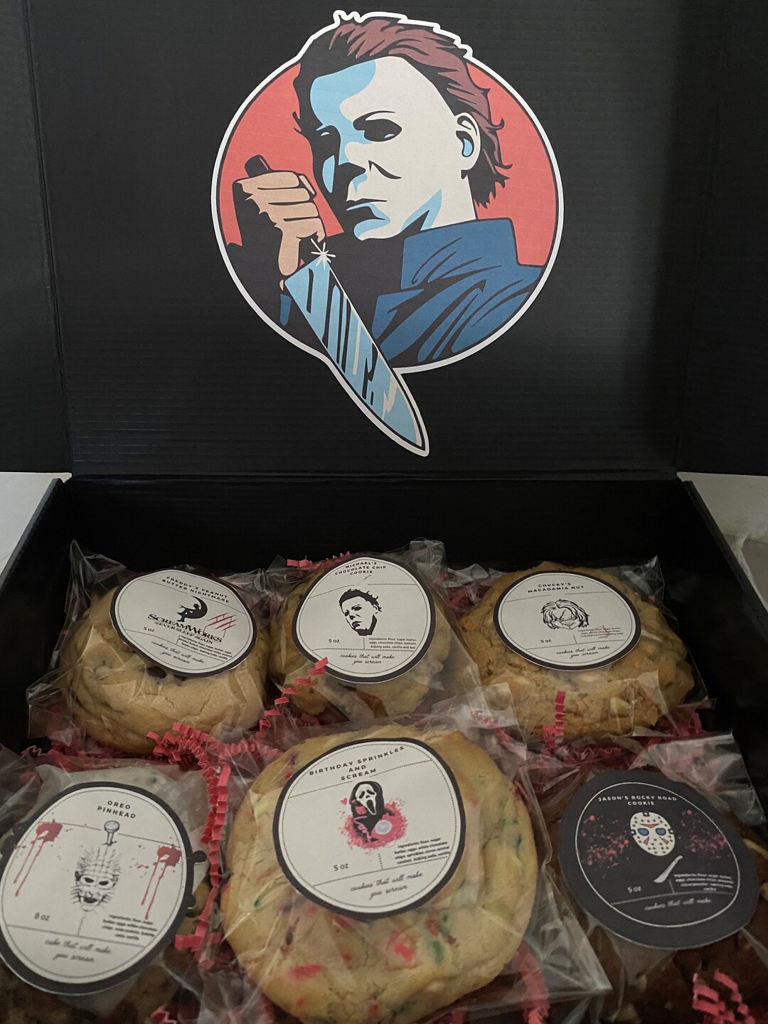Michael Myers Horror Cookie Box These Cookies Will Make You - Etsy