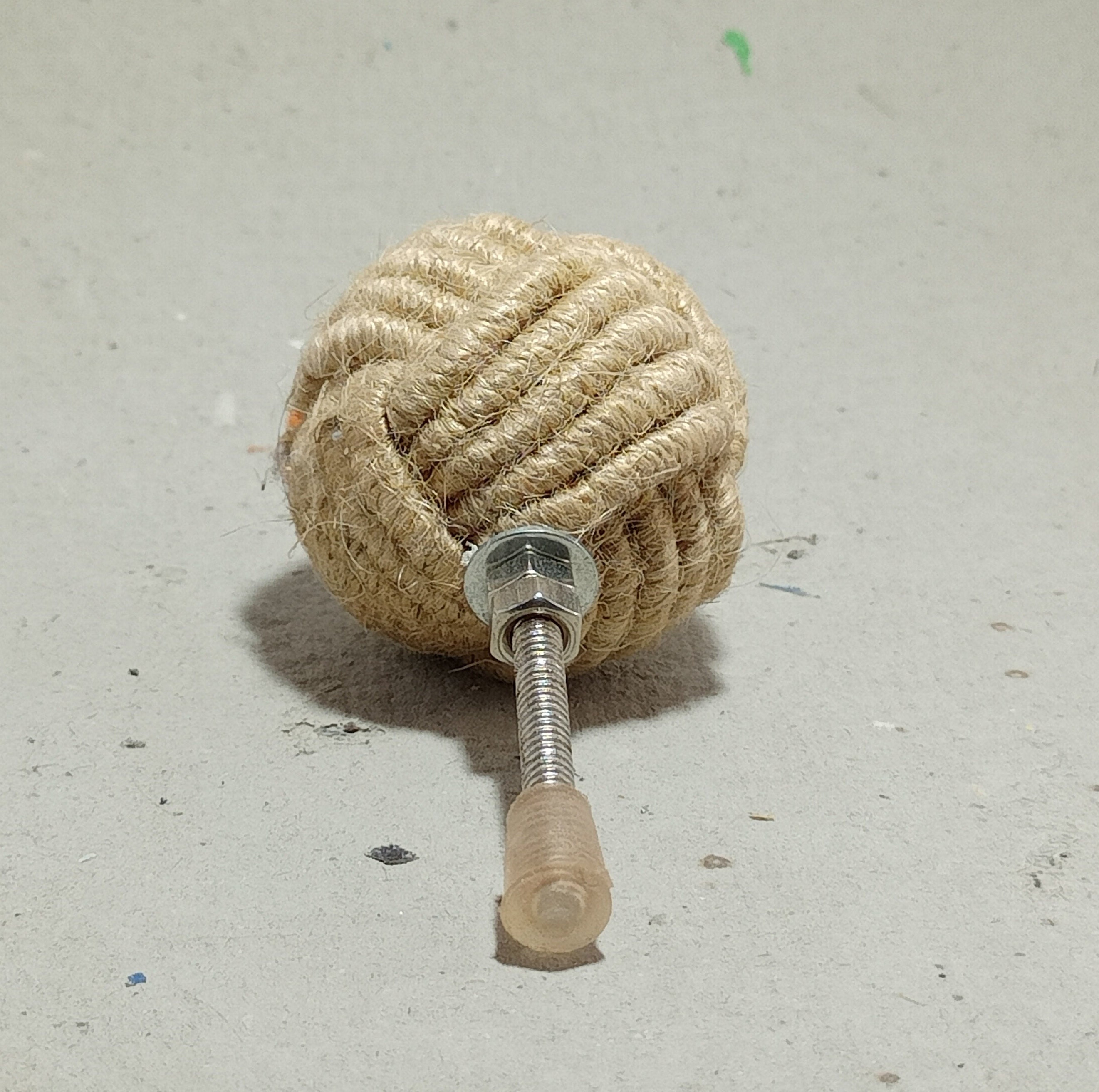 Brown Rope Knot Knob Spring Jute Drawer Knob Cabinet Knob - Etsy