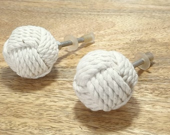Rustic JUTE ROPE Handle Home Decor Drawer Pull - Etsy