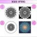 Mandala in a Round or Square Frame Printed for Coloring With Acrylic ...
