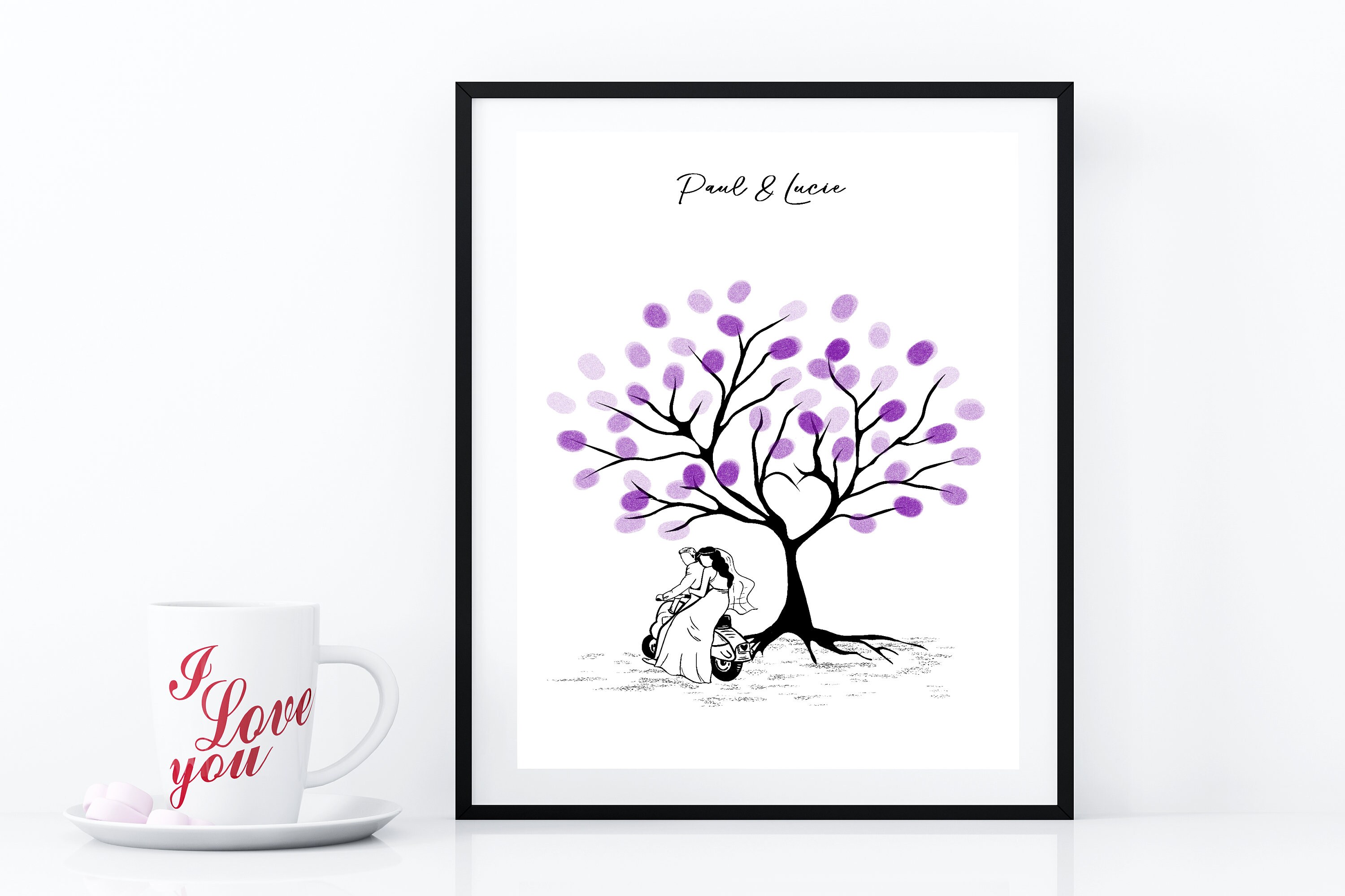 Tree Poster With Footprints Motorcycle Decor Biker - Etsy