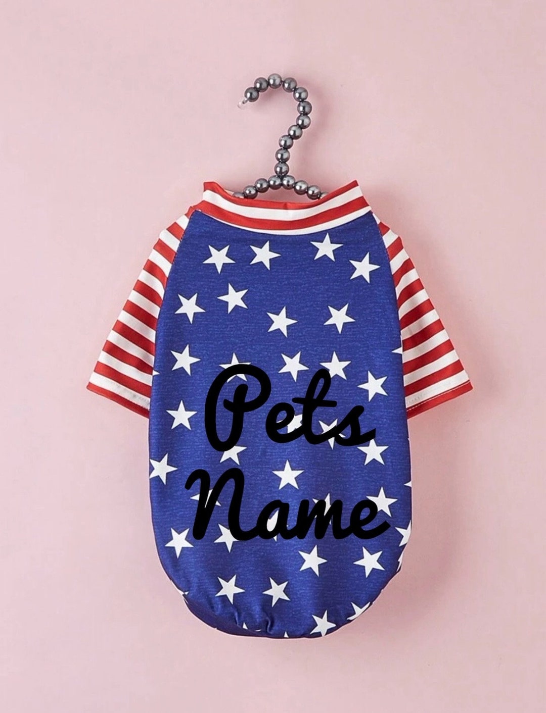 American Flag Pet Light Dog Shirt Patriotic Custom Pet Light Fabric Shirt - Etsy