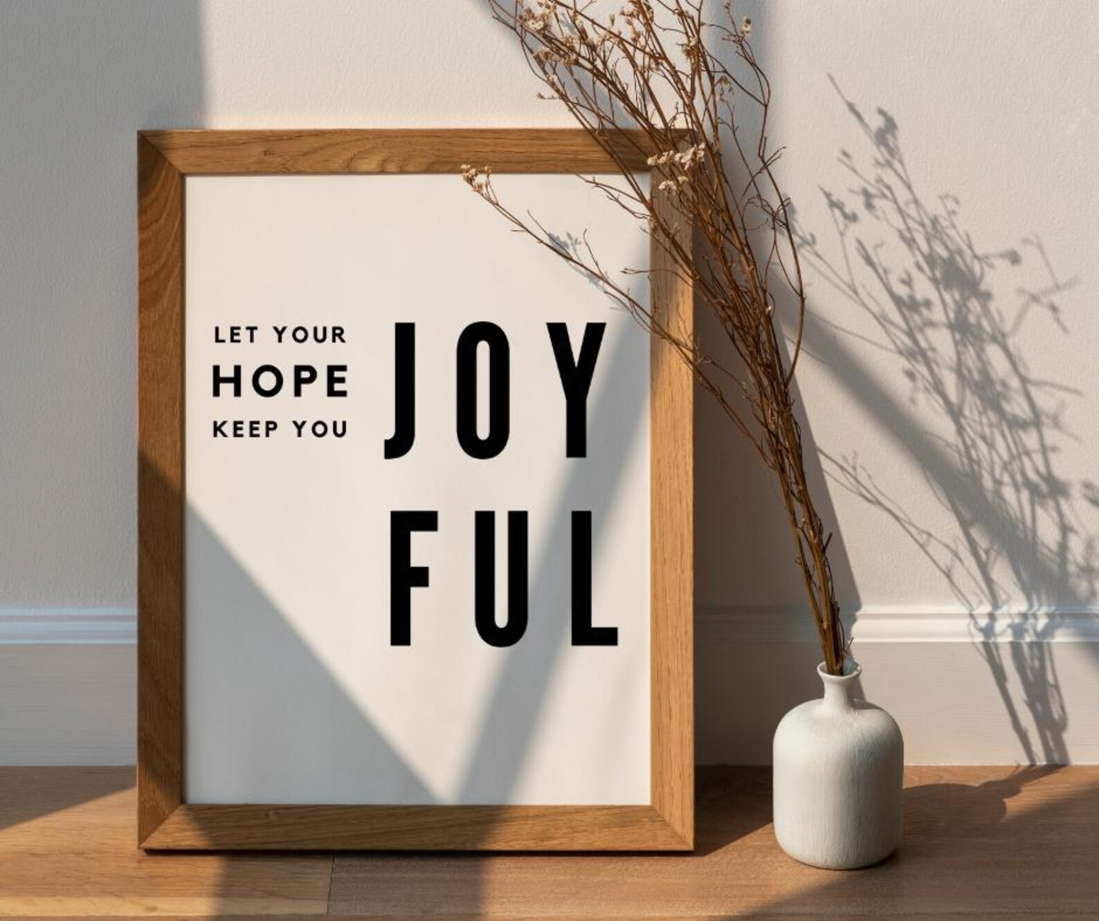 Joyful in Hope - Inspirational Quote, Digital Download, Instant, Art ...