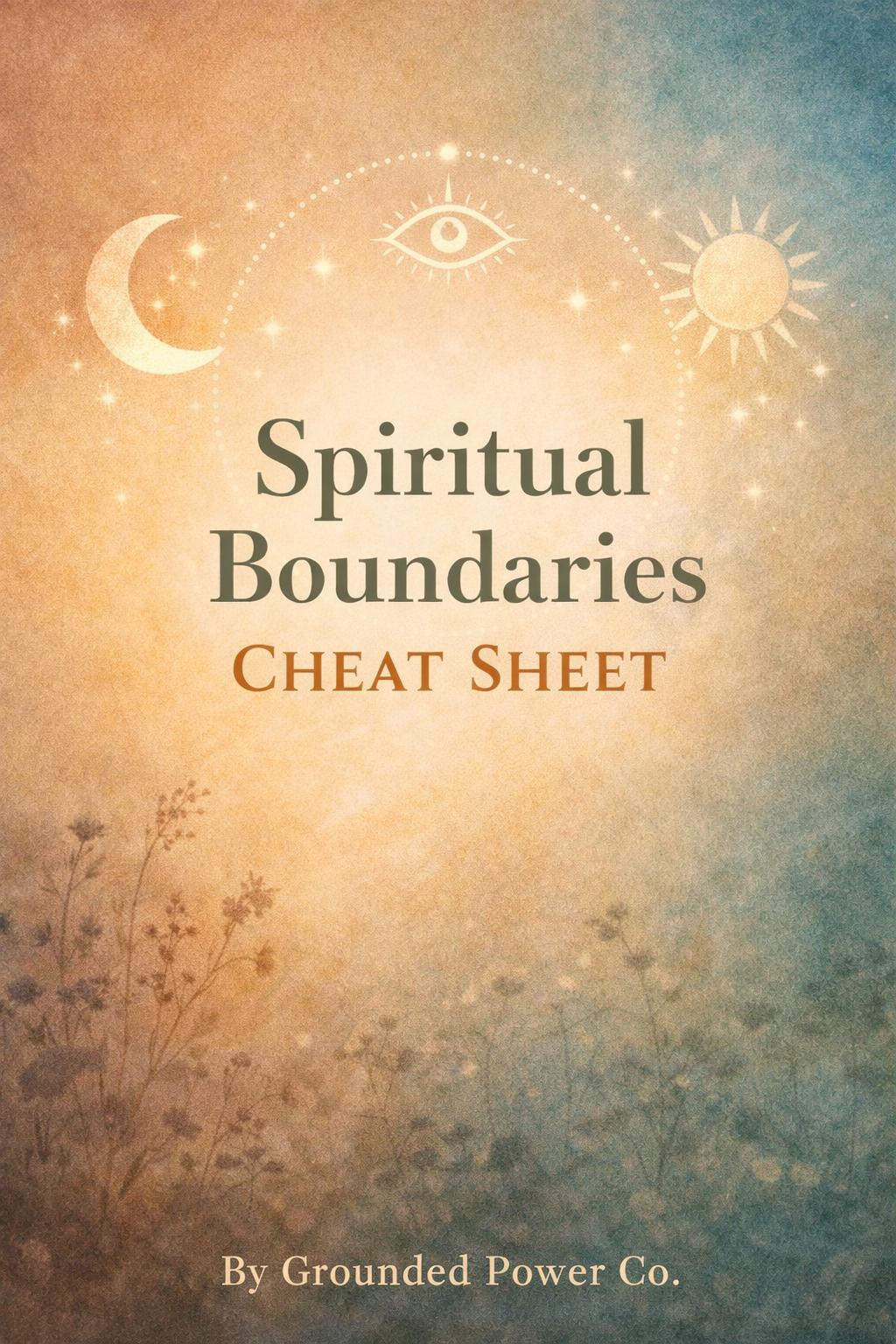 Spiritual Boundaries Cheat Sheet - Etsy