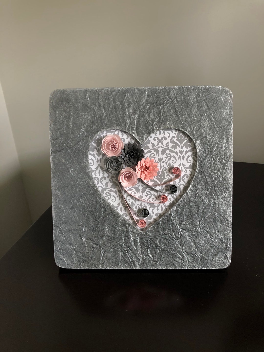 Decorative Quilled Victorian Romantic Shabby Chic Damask Valentine's ...