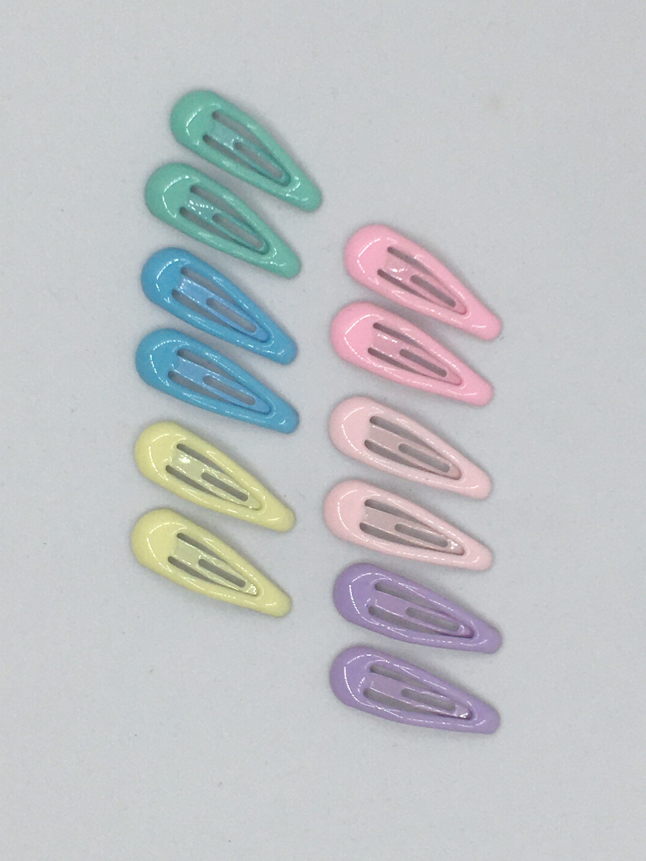 30MM Mini Size Rainbow Hair Clips Mini Snap Hair Clips Pastel Hair ...