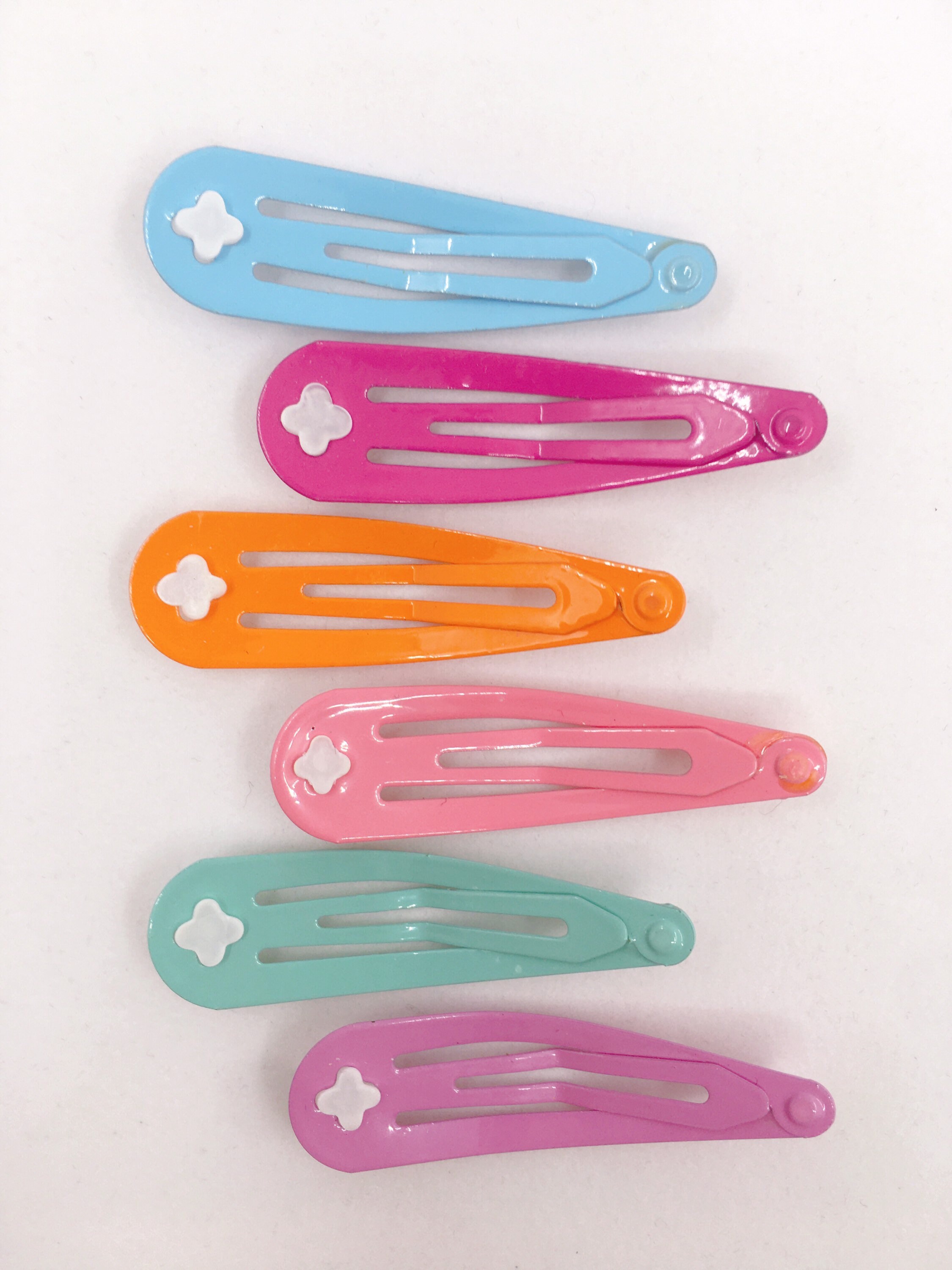 50mm Mixed Blank Hair Clips With Glue Pad Hair Clips Hair Snaps Clips ...