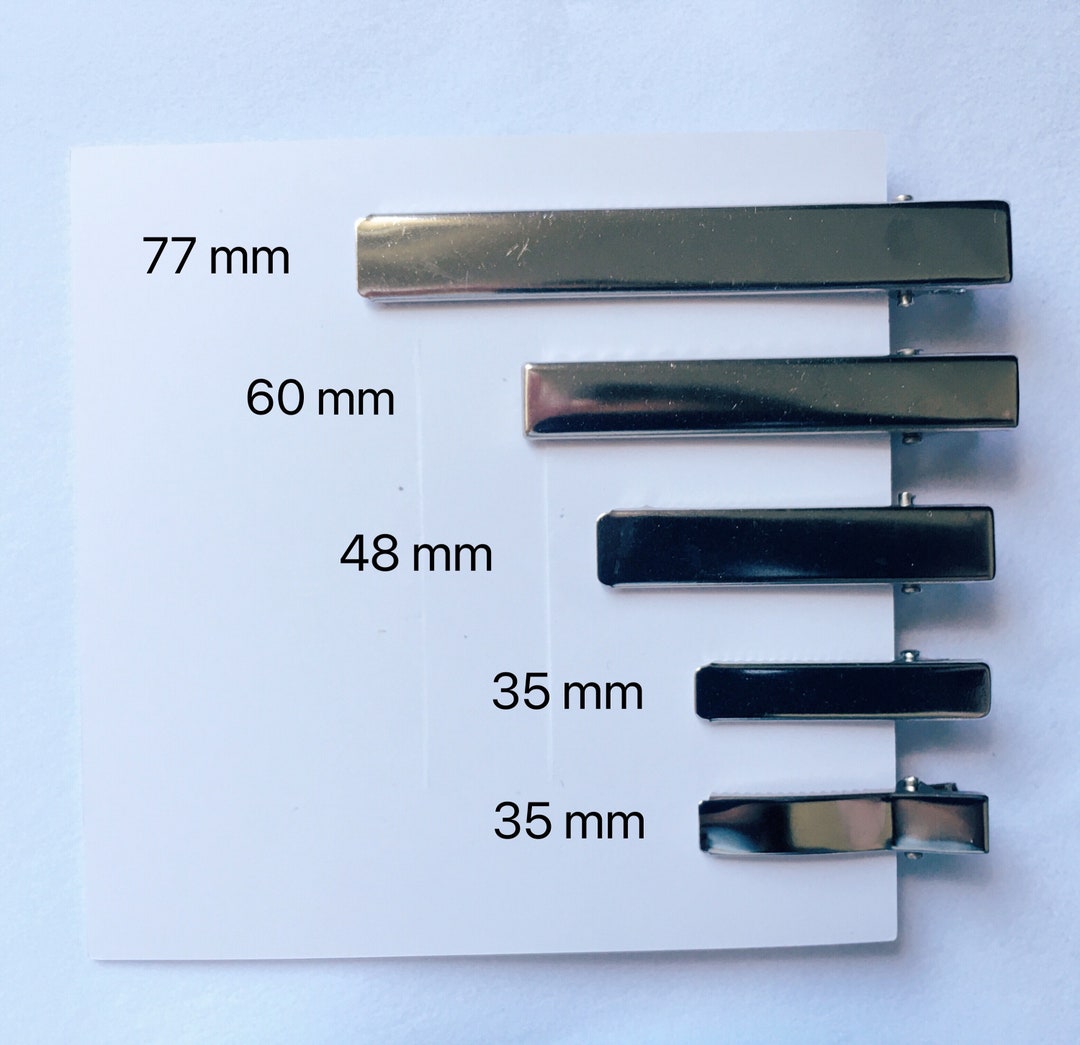 Silver Alligator Clips Double Prong Hair Accessory Blanks - Etsy