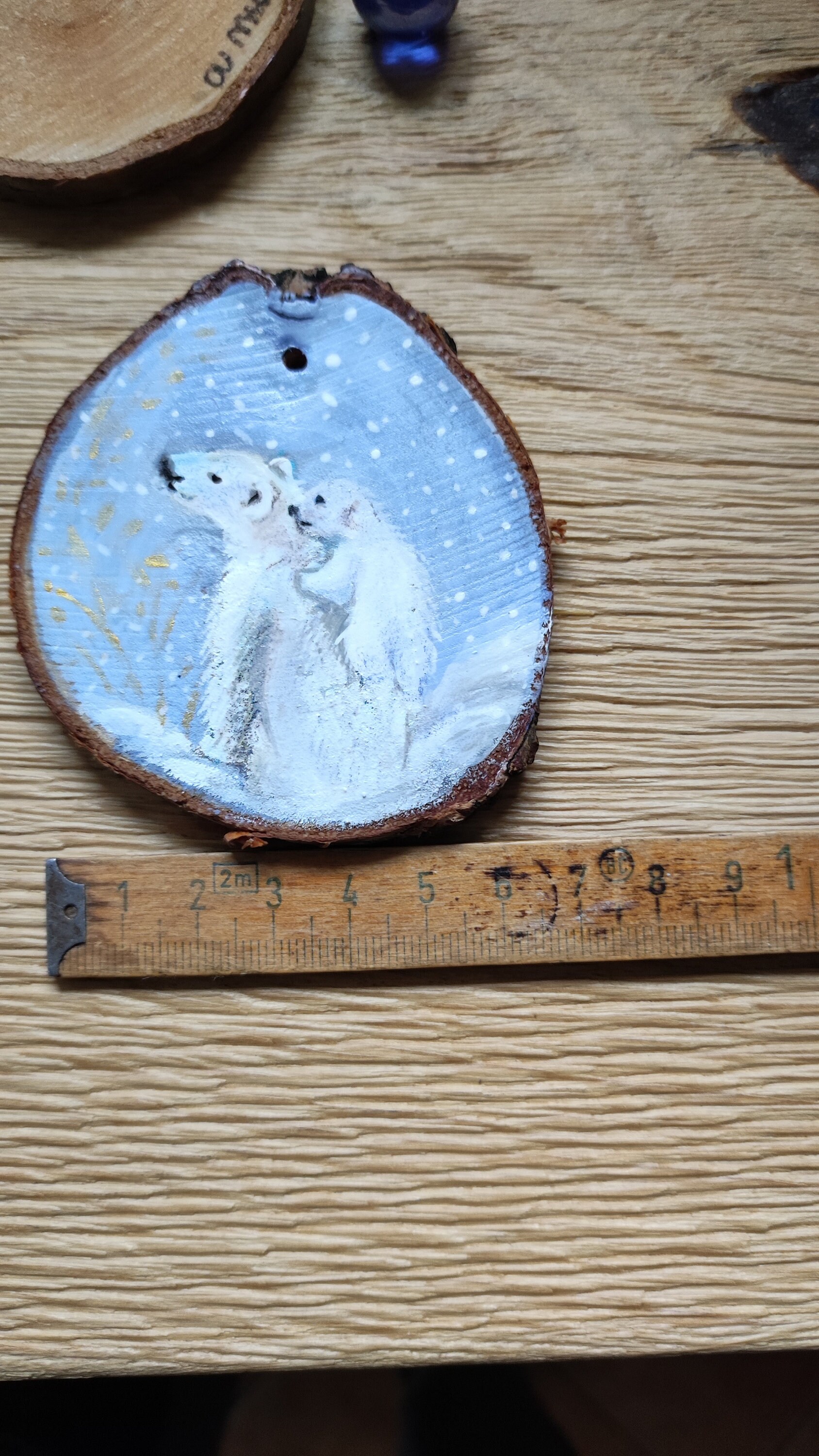 Illustrated Decoration on Wood, Wood Washer, Gift - Etsy