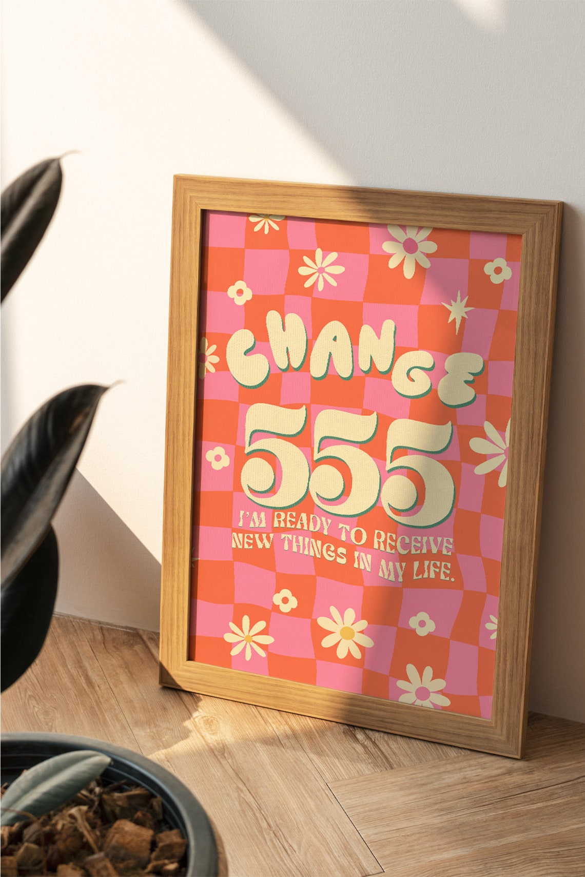 Angel Number 555 Retro Print, Spiritual Wall Art (digital Download) - Etsy