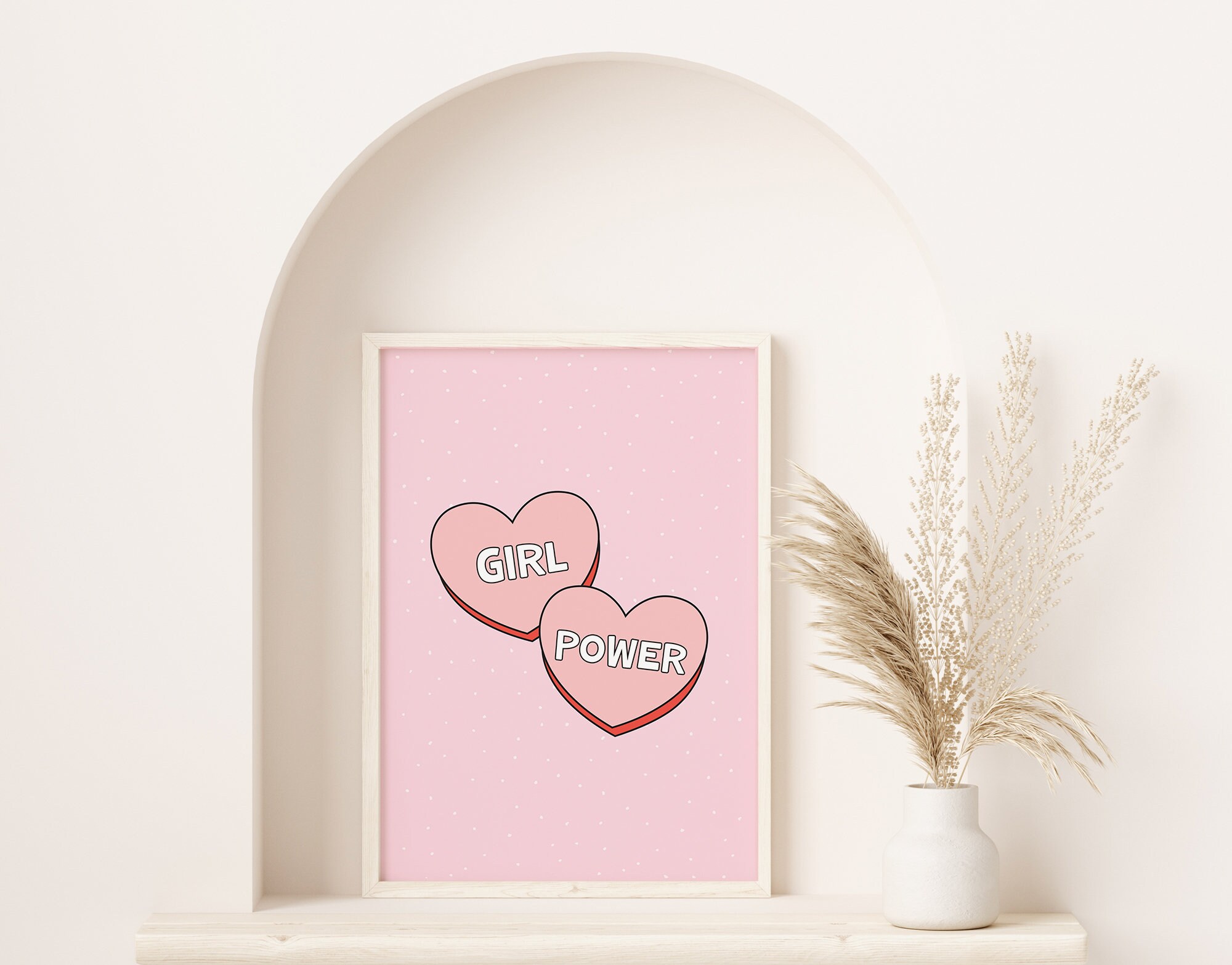 Girl Power Print Girl Power Poster Girl Power Wall Art Grl - Etsy