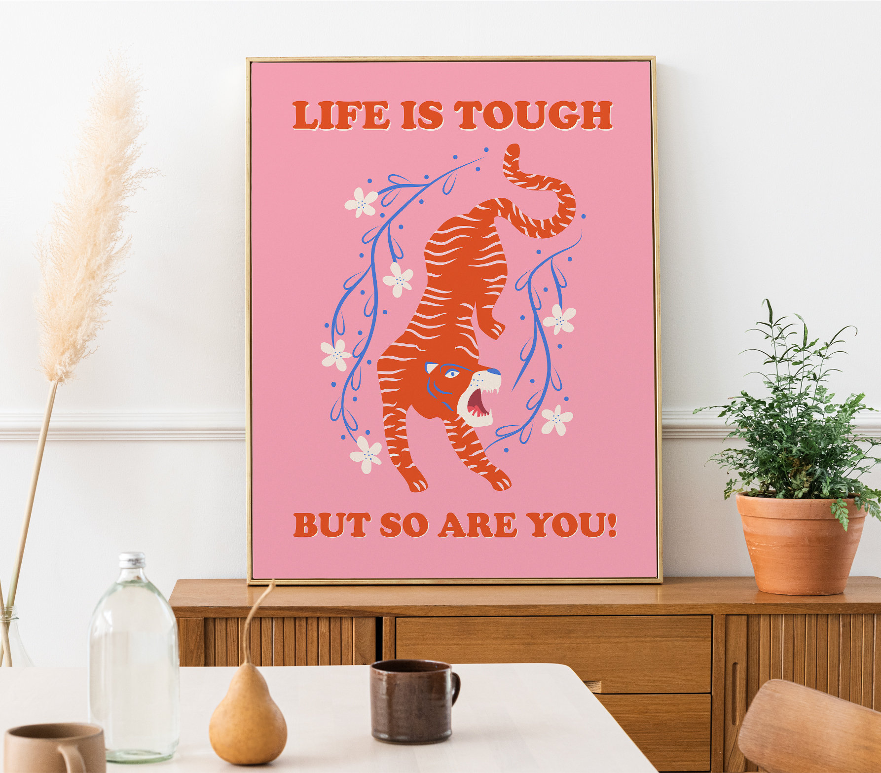 Life is Tough but so Are You, Printable Wall Art, Girl Power, Girl Boss ...