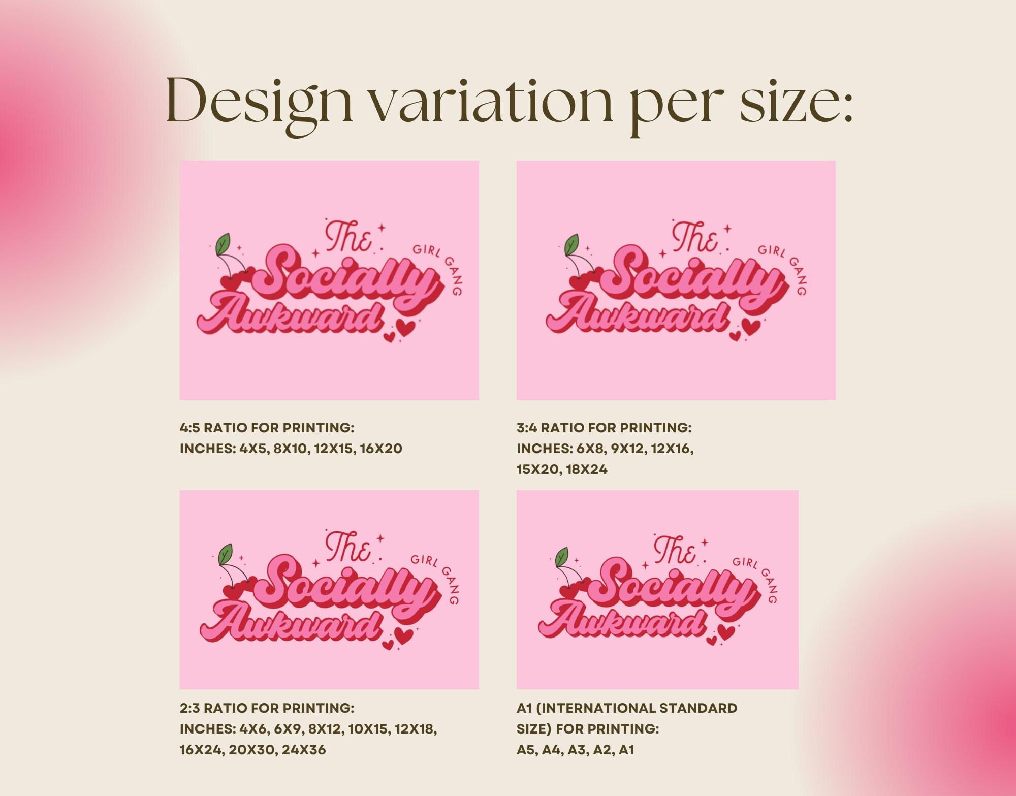 The Socially Awkward Girl Gang Printable Wall Art, Y2K Art Print, Women ...