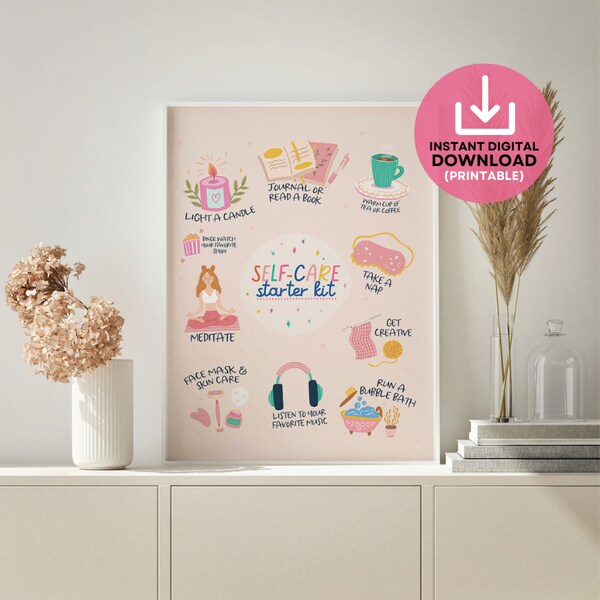 Self Care Wall Printable - Etsy