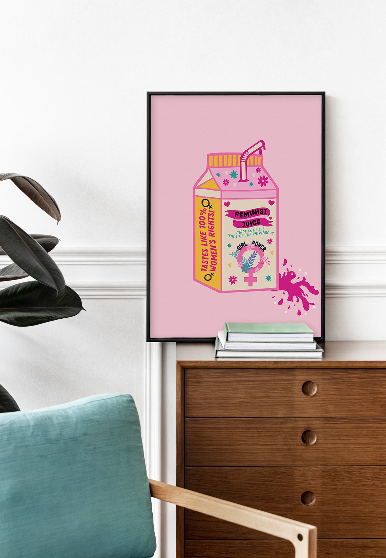 Feminist Printable Wall Art Feminist Juice Feminism Art Etsy